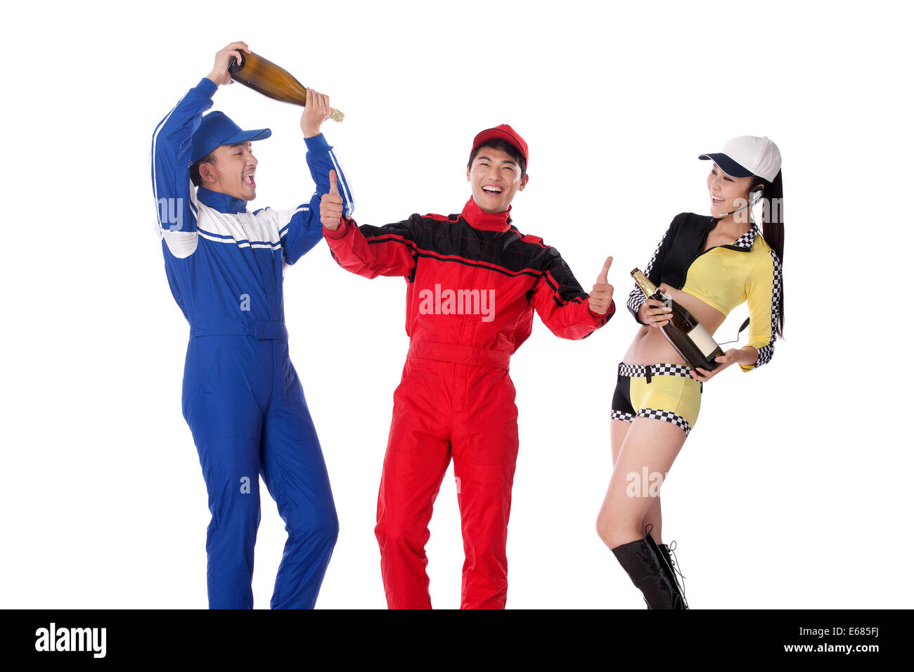 Race car drivers Stock Photo - Alamy