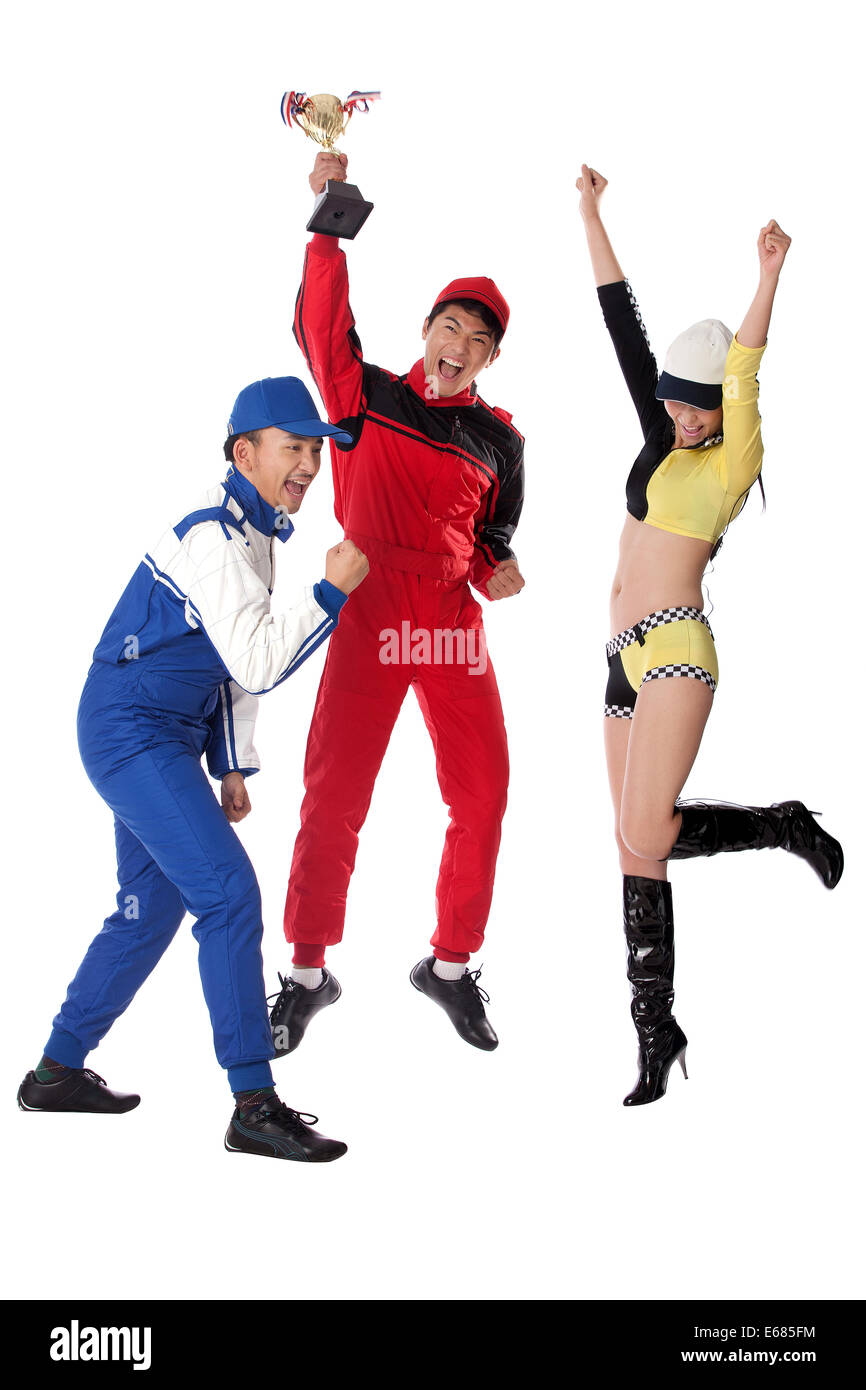 Race car drivers Stock Photo - Alamy
