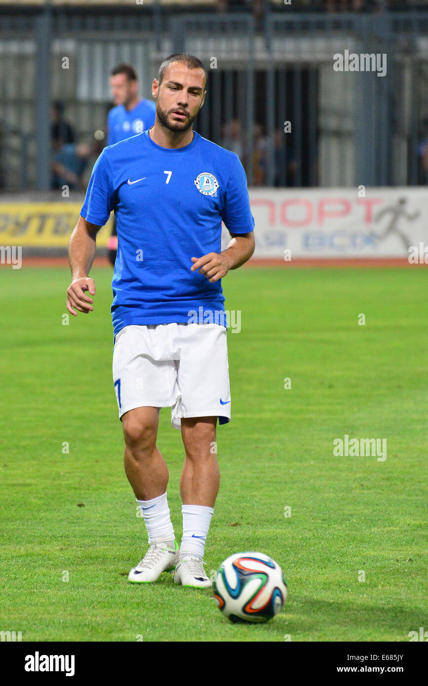 Jaba Kankava during the match between Metalurg and Dnipro at Stadium ...