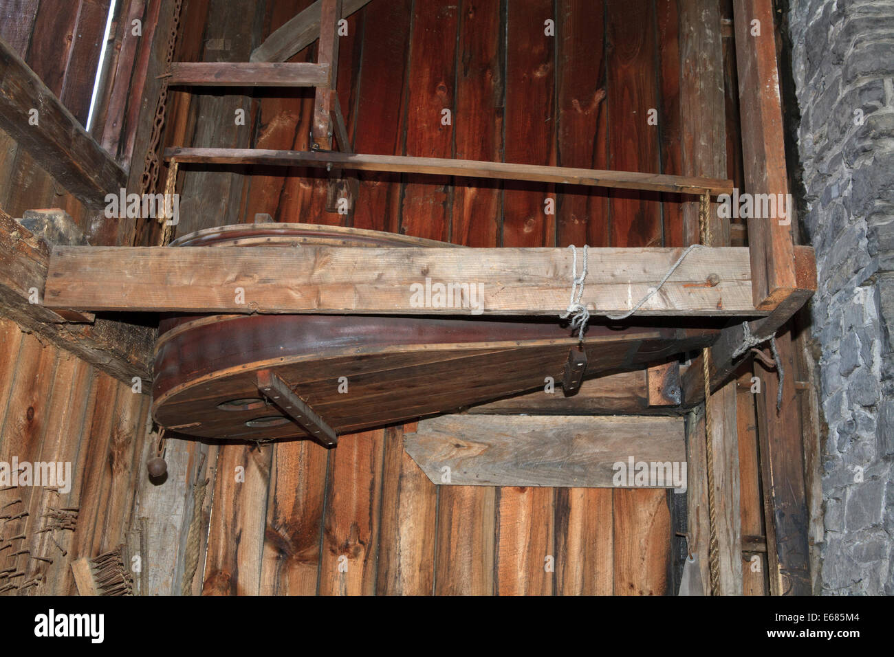 Large bellows to force air into a blacksmith's furnace Stock Photo - Alamy