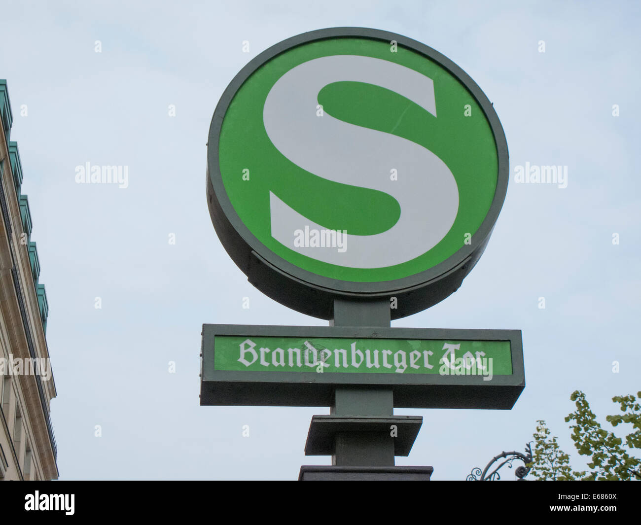 Station sign in central Berlin, Germany Stock Photo - Alamy