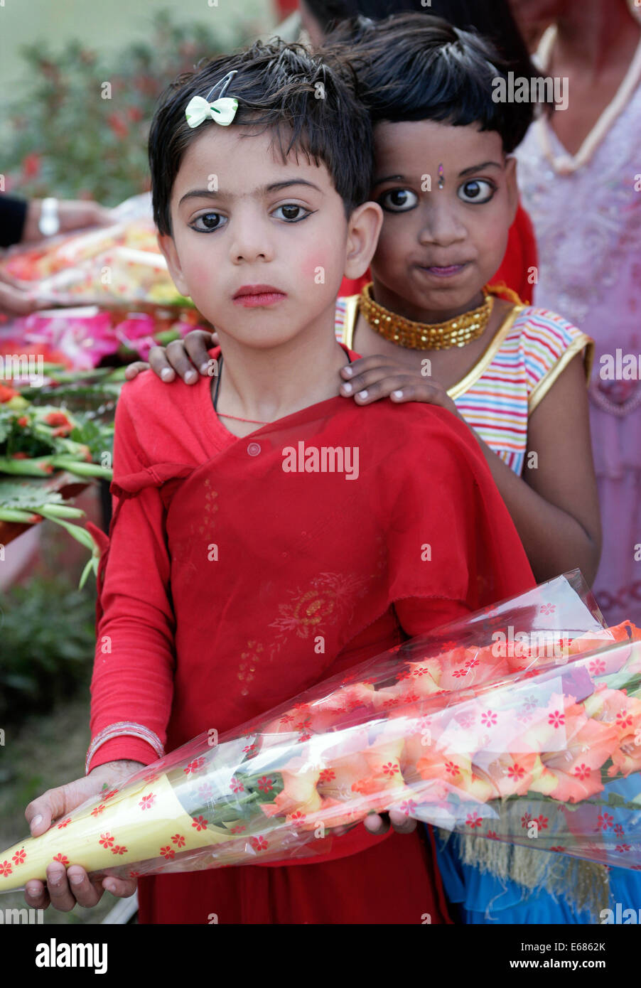Deaf kids of a School for the Hearing Impaired perform pantomime dances ...