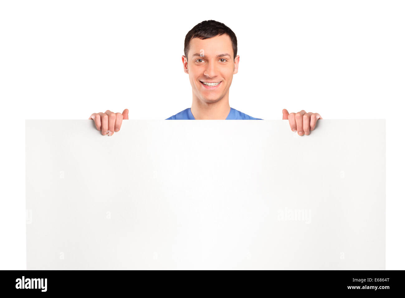 Standing behind a banner hi-res stock photography and images - Alamy