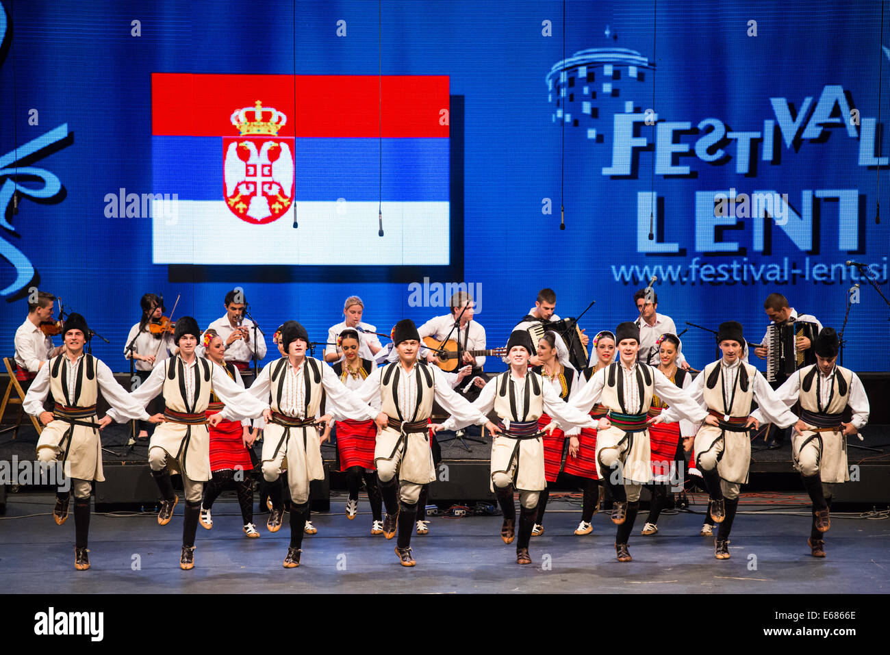 AKUD Ivo Lola Ribar folk ensemble from Belgrade, Serbia, performing at ...