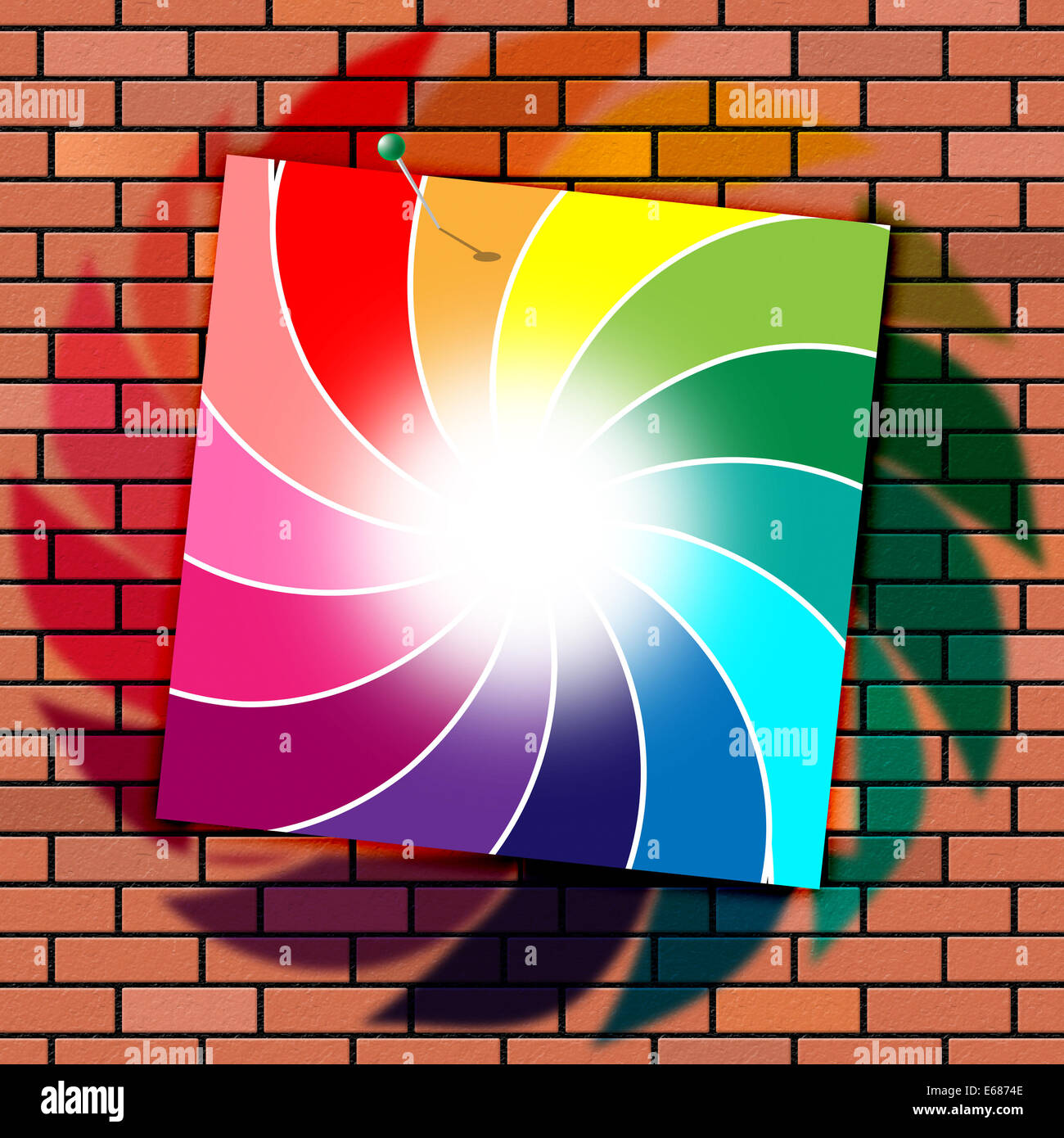 Multicoloured brick hi-res stock photography and images - Alamy