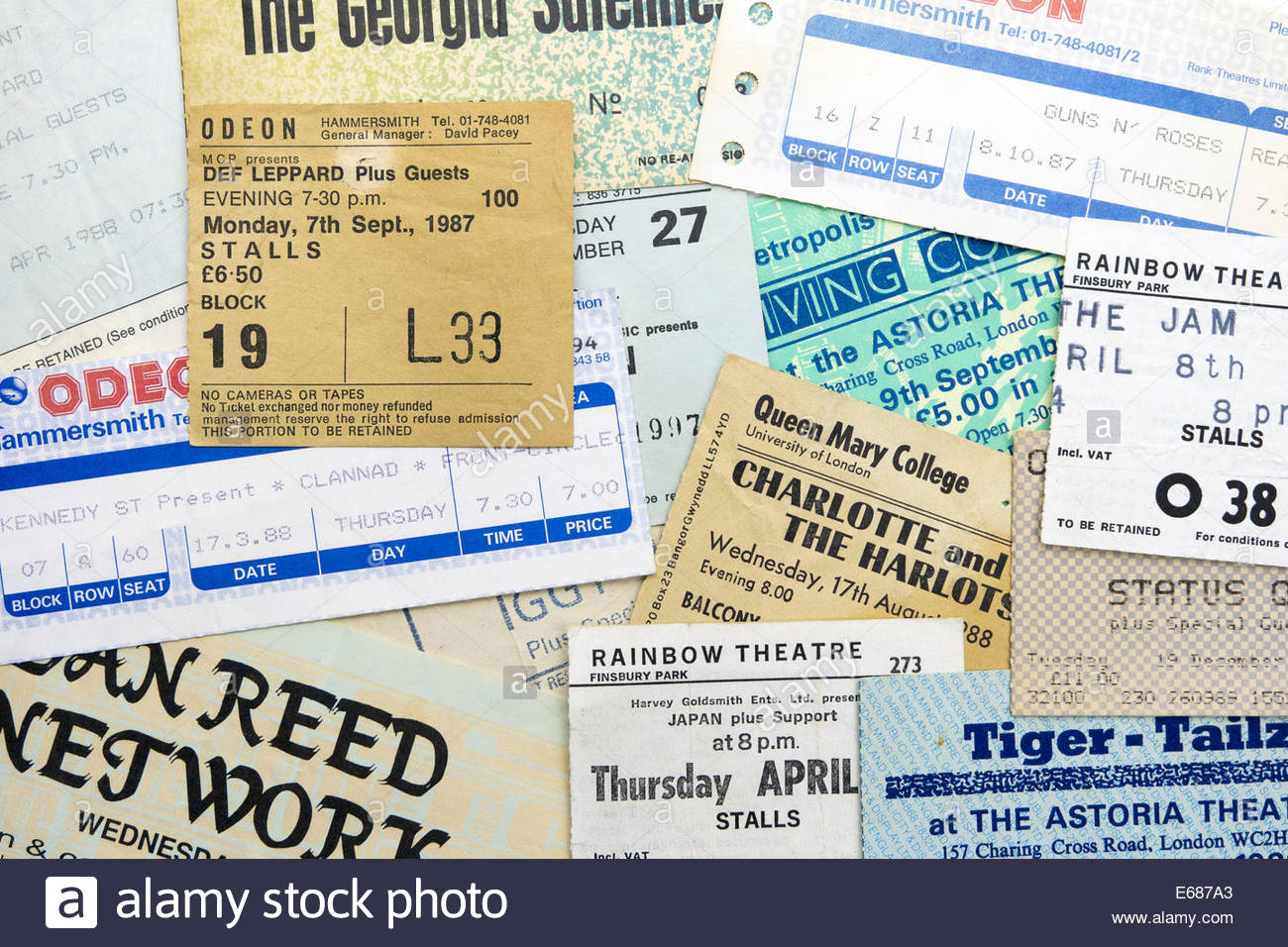 Vintage Ticket Stubs High Resolution Stock Photography and Images - Alamy