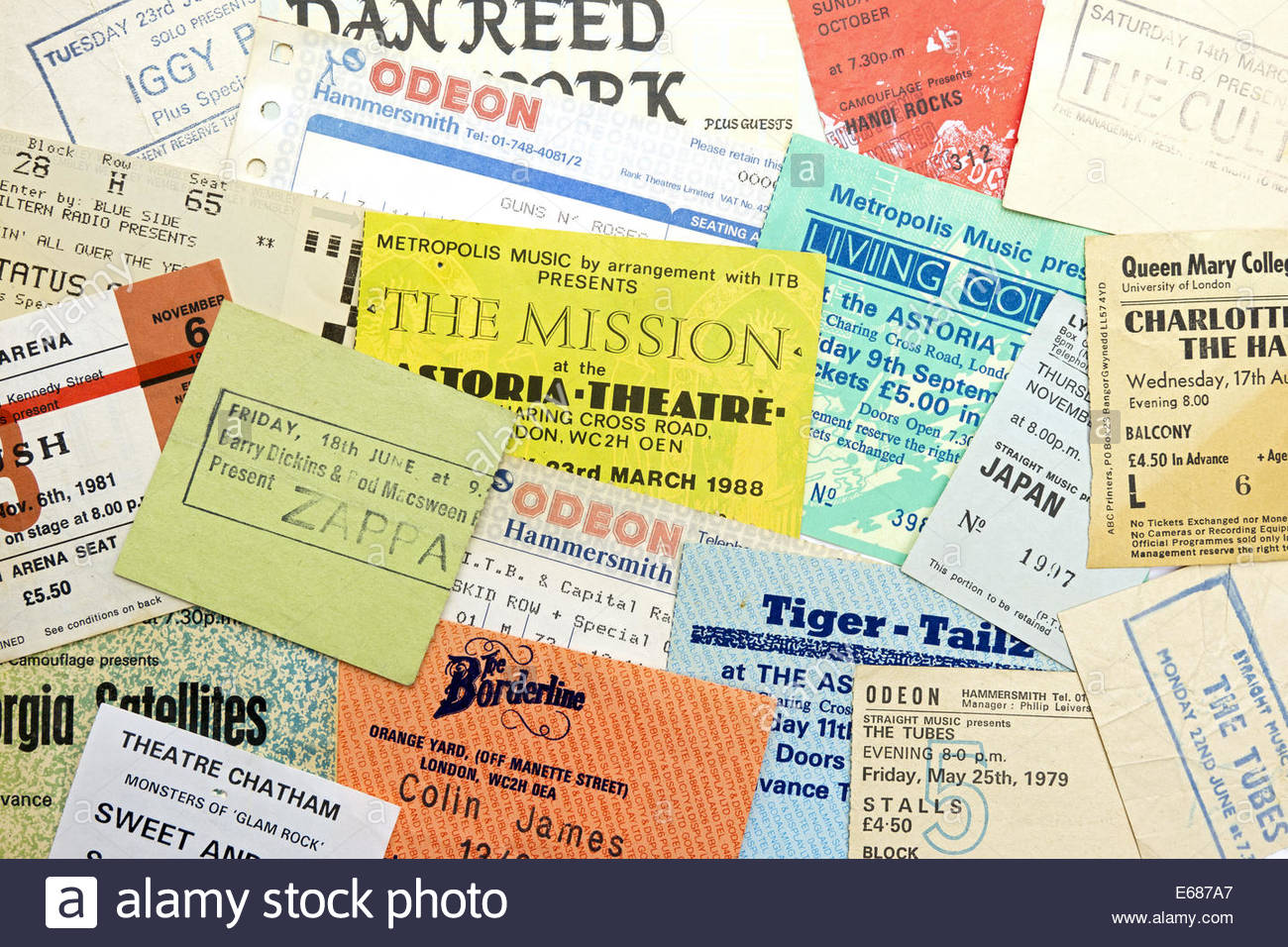 Pop Concert Eighties High Resolution Stock Photography and Images - Alamy