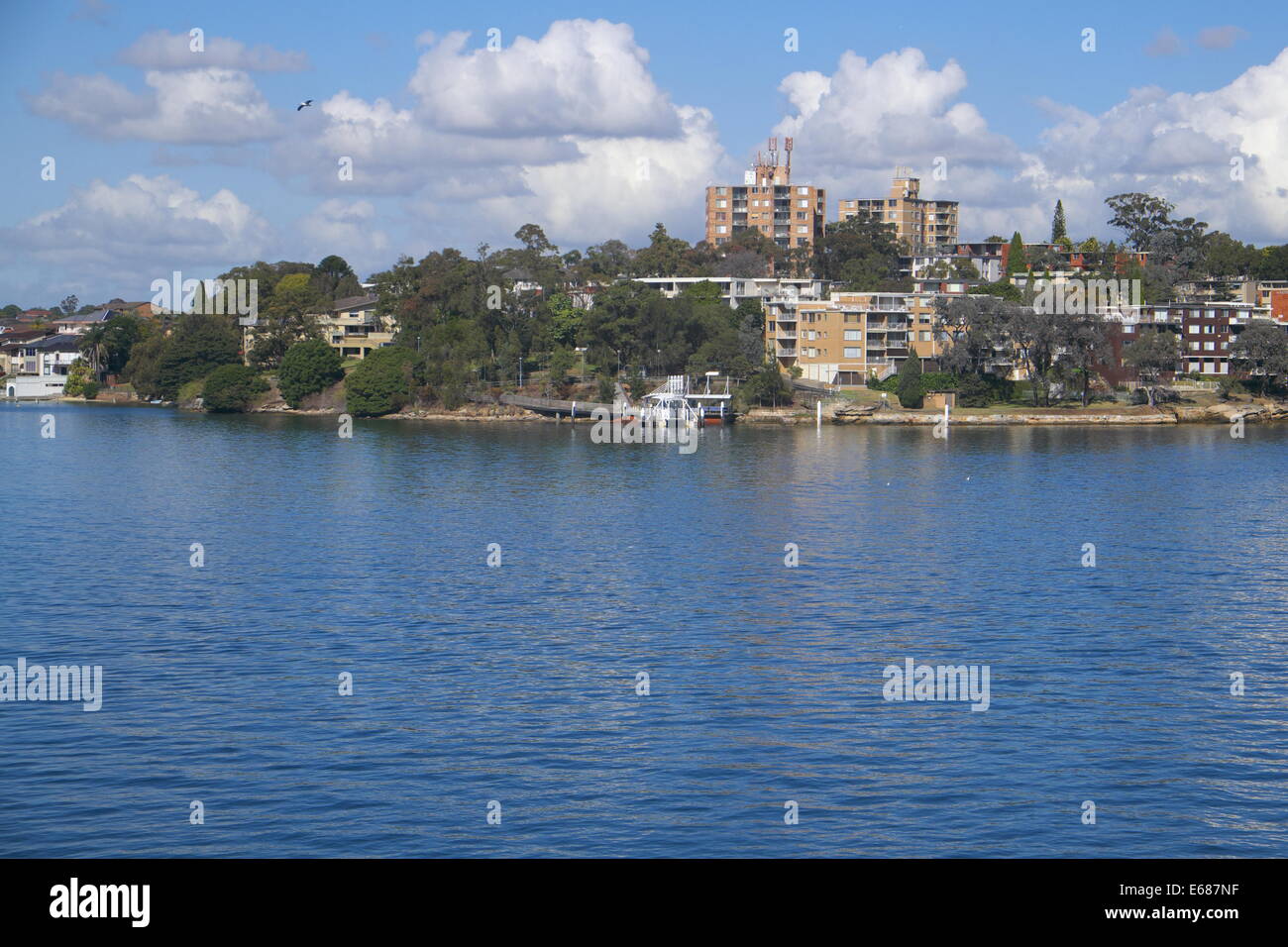 view of sydney suburb Drummoyne from huntleys point,sydney,australia ...