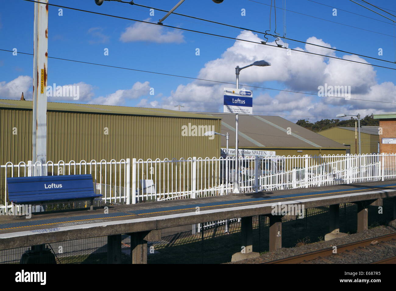 loftus railway station in southern sydney is on the eastern suburbs and ...