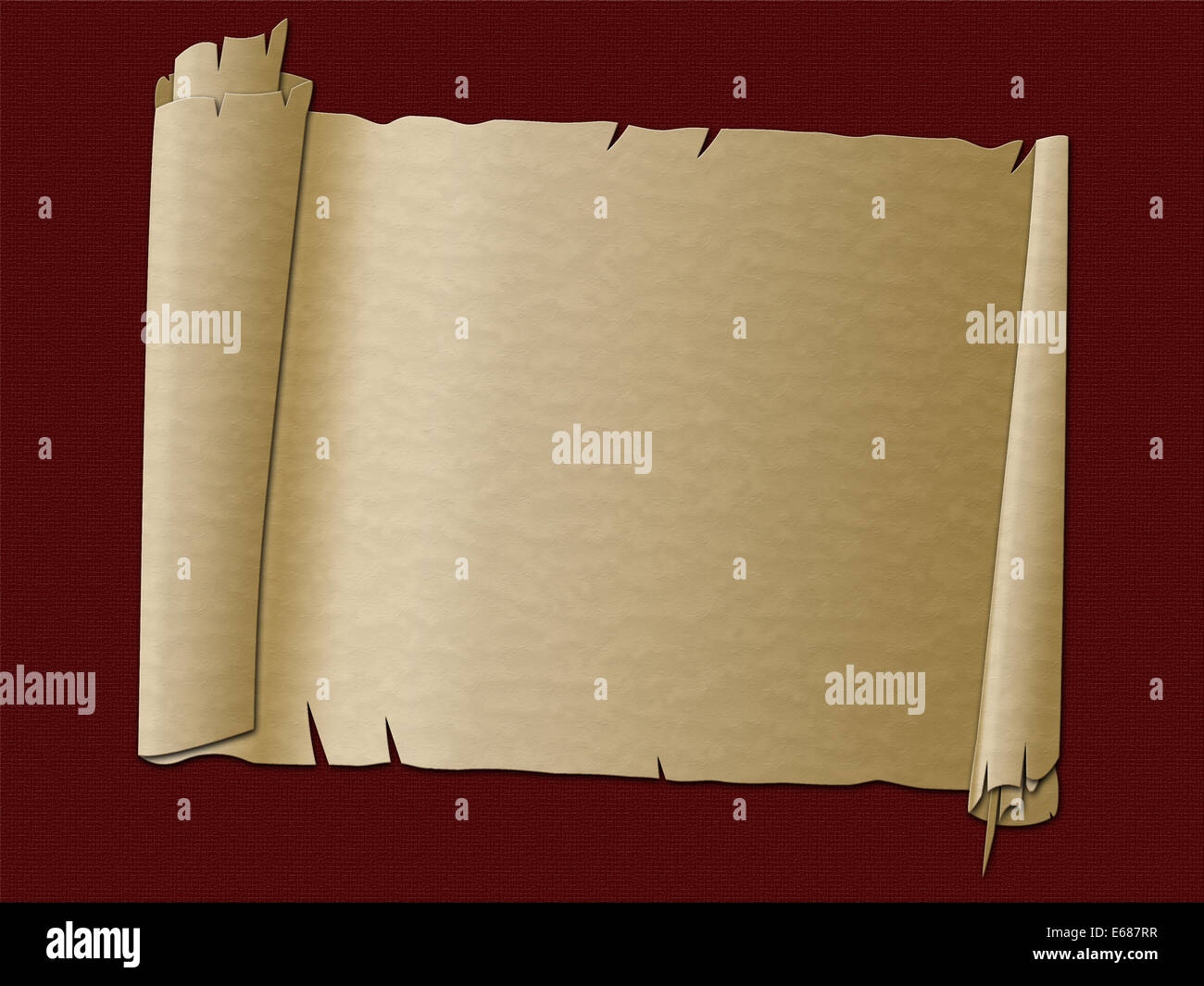 Paper Scroll Indicating Rolled Up And Manuscript Stock Photo - Alamy