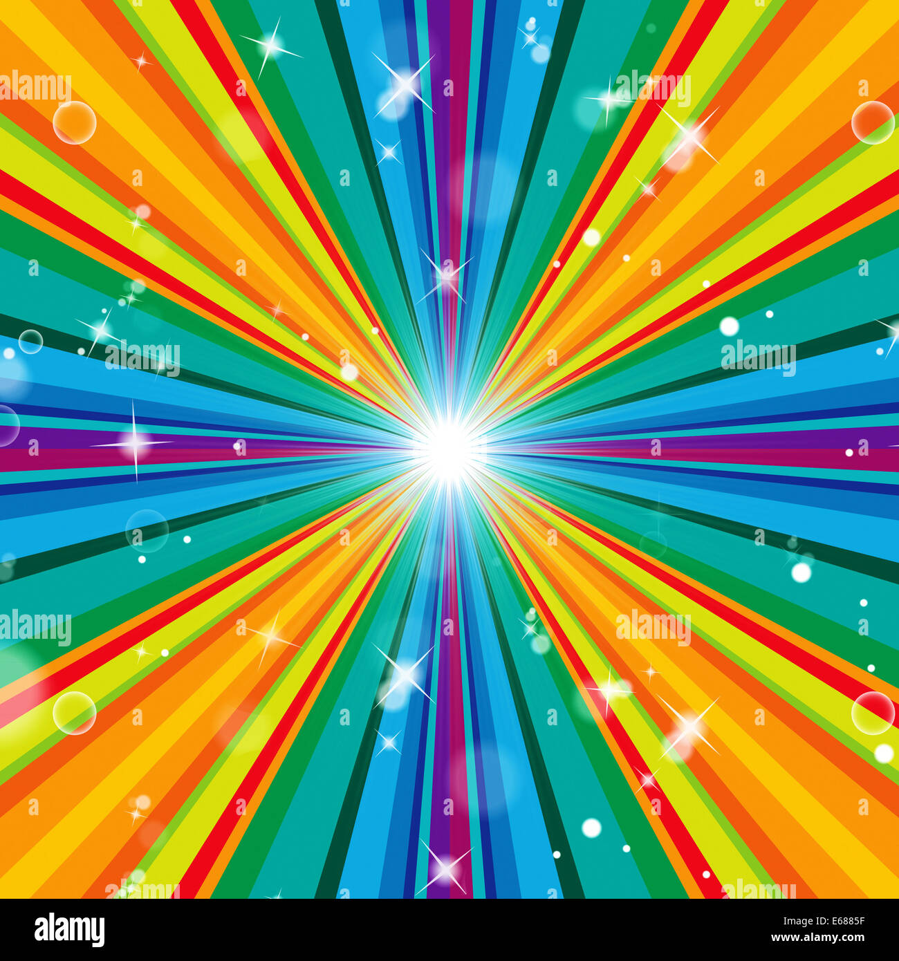 Rays Background Indicating Abstract Vibrant And Multicoloured Stock ...