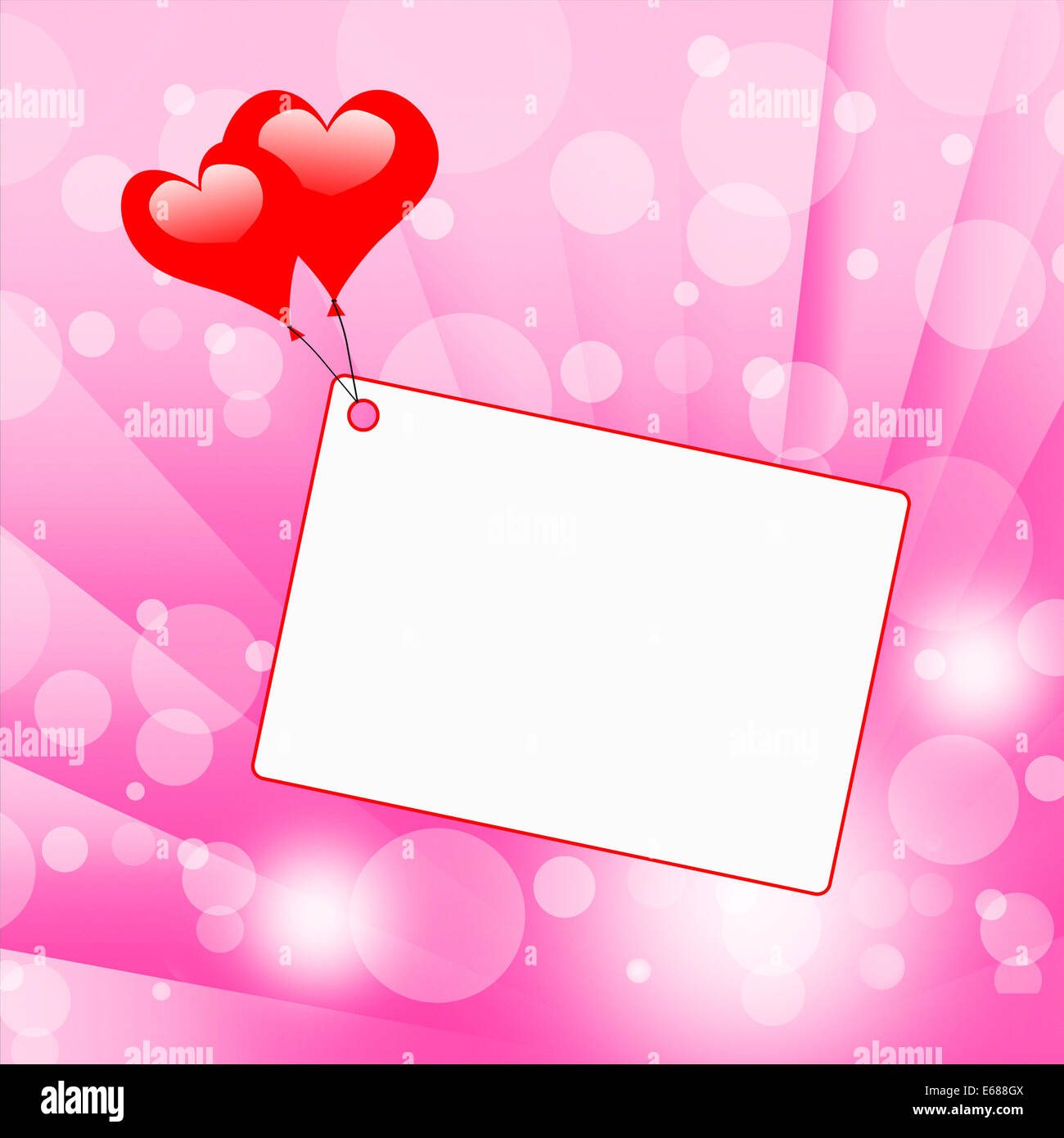 Tag Heart Meaning Valentine's Day And Hearts Stock Photo - Alamy