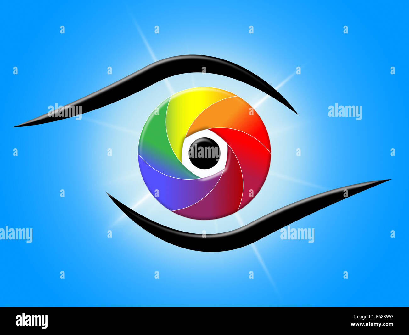 Colour of eyes blue Cut Out Stock Images & Pictures - Alamy