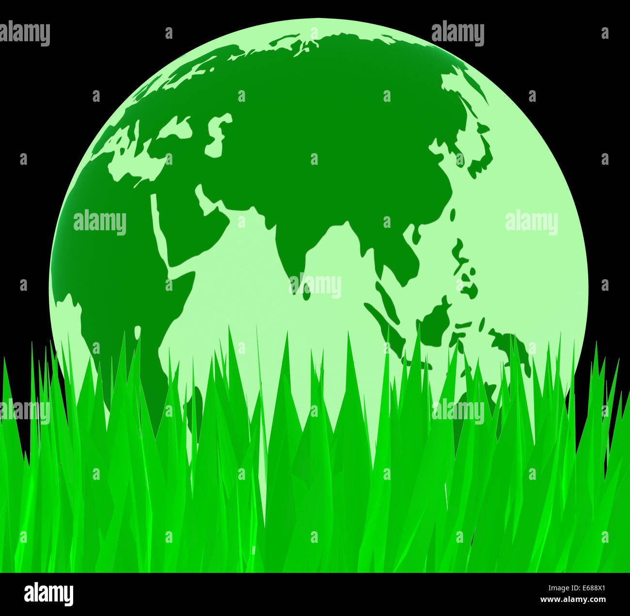 Global Nature Representing Worldwide Globalisation And Globe Stock ...