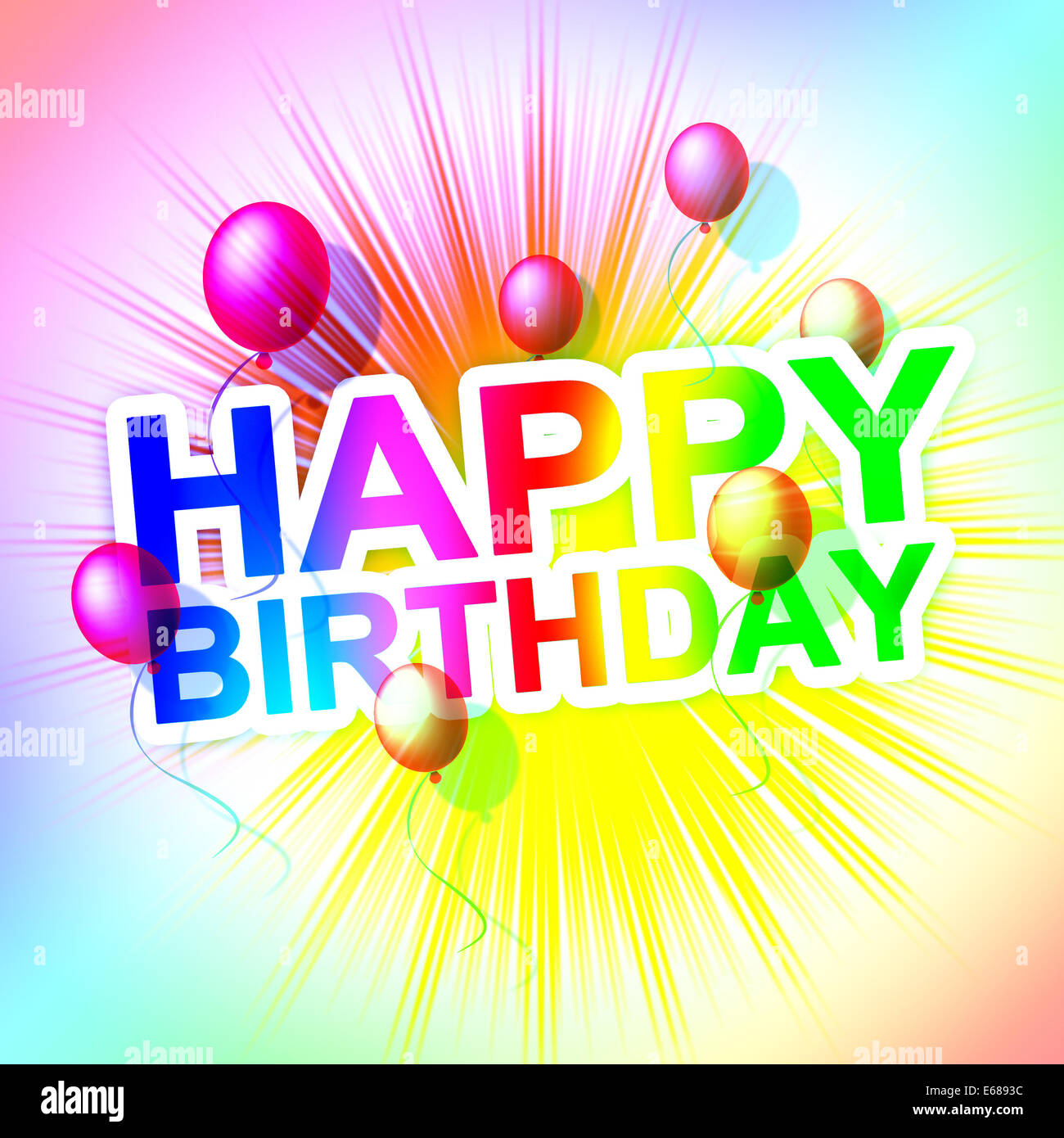 Happy Birthday Indicating Celebration Celebrate And Greeting Stock ...