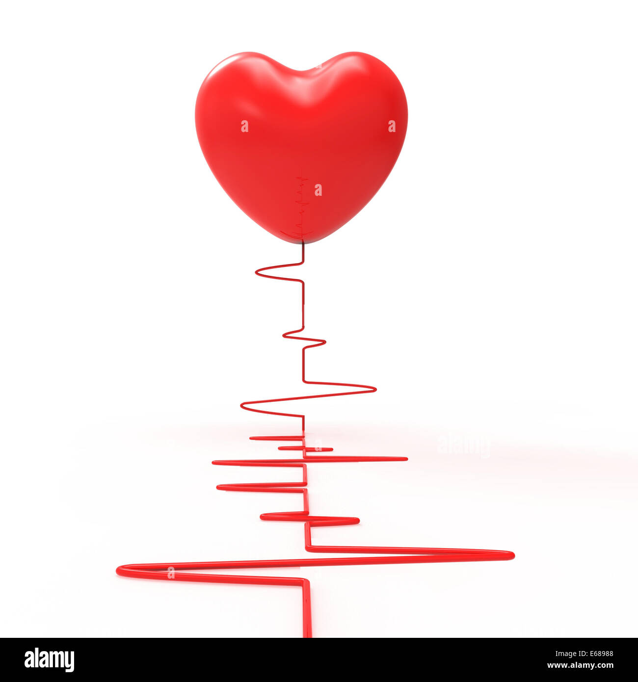 Heart Pulse Showing Valentines Day And Heartbeat Stock Photo - Alamy