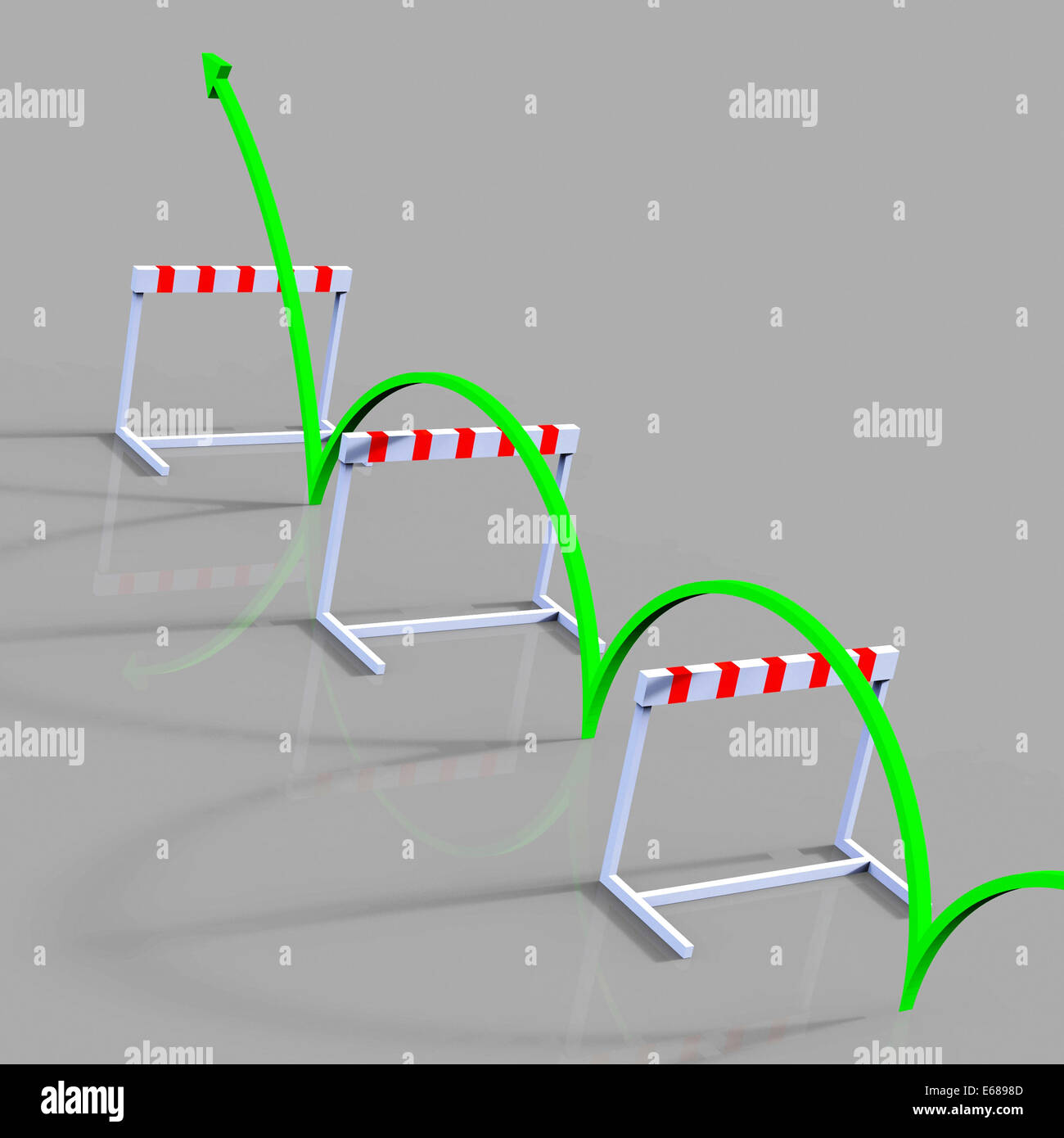 Overcome Win Meaning Conquering Adversity And Obstacle Stock Photo - Alamy