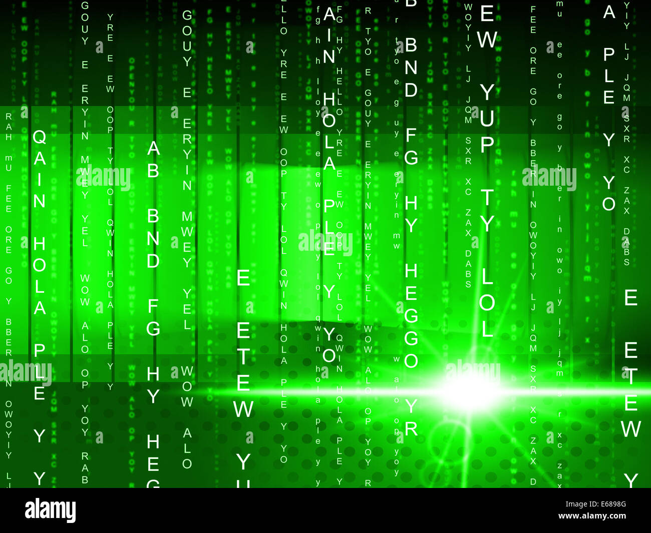 Glow Background Meaning Light Burst And Encoded Stock Photo - Alamy