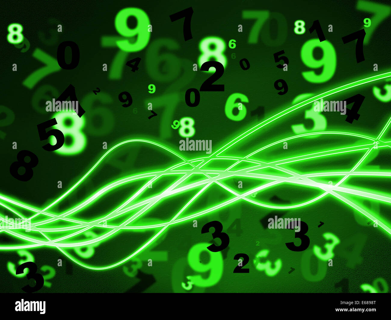 Numbers Education Representing Schooling Maths And Training Stock Photo ...