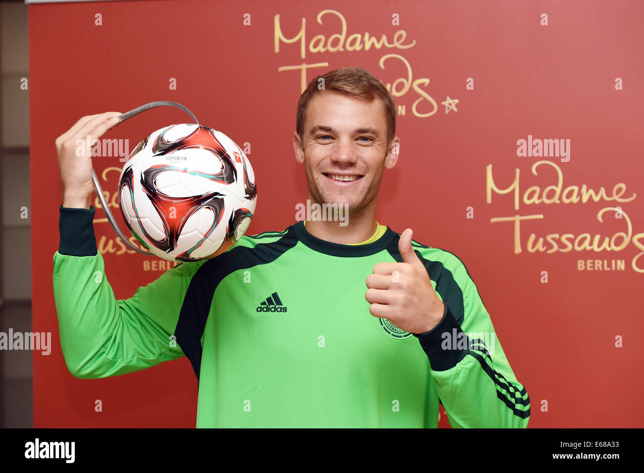Germany's goal keeper Manuel Neuer poses during the so called sitting ...