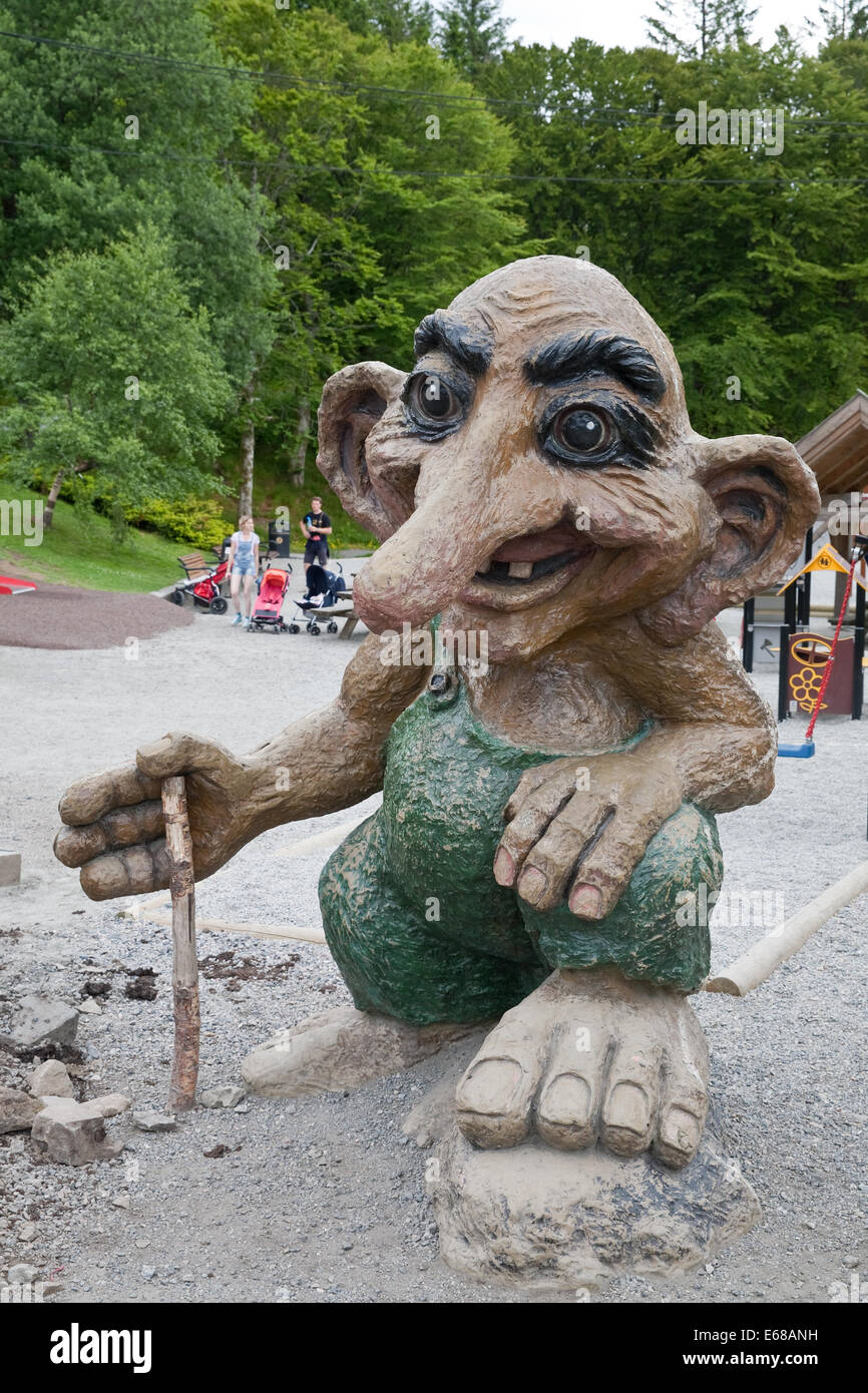 A large statue of a Troll in a park in Bergen Norway Stock Photo - Alamy