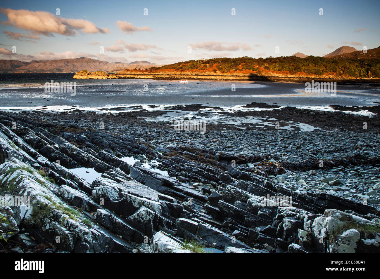 Rocks and Beach Glenuige, Ardnamurchan, Scotland Stock Photo - Alamy