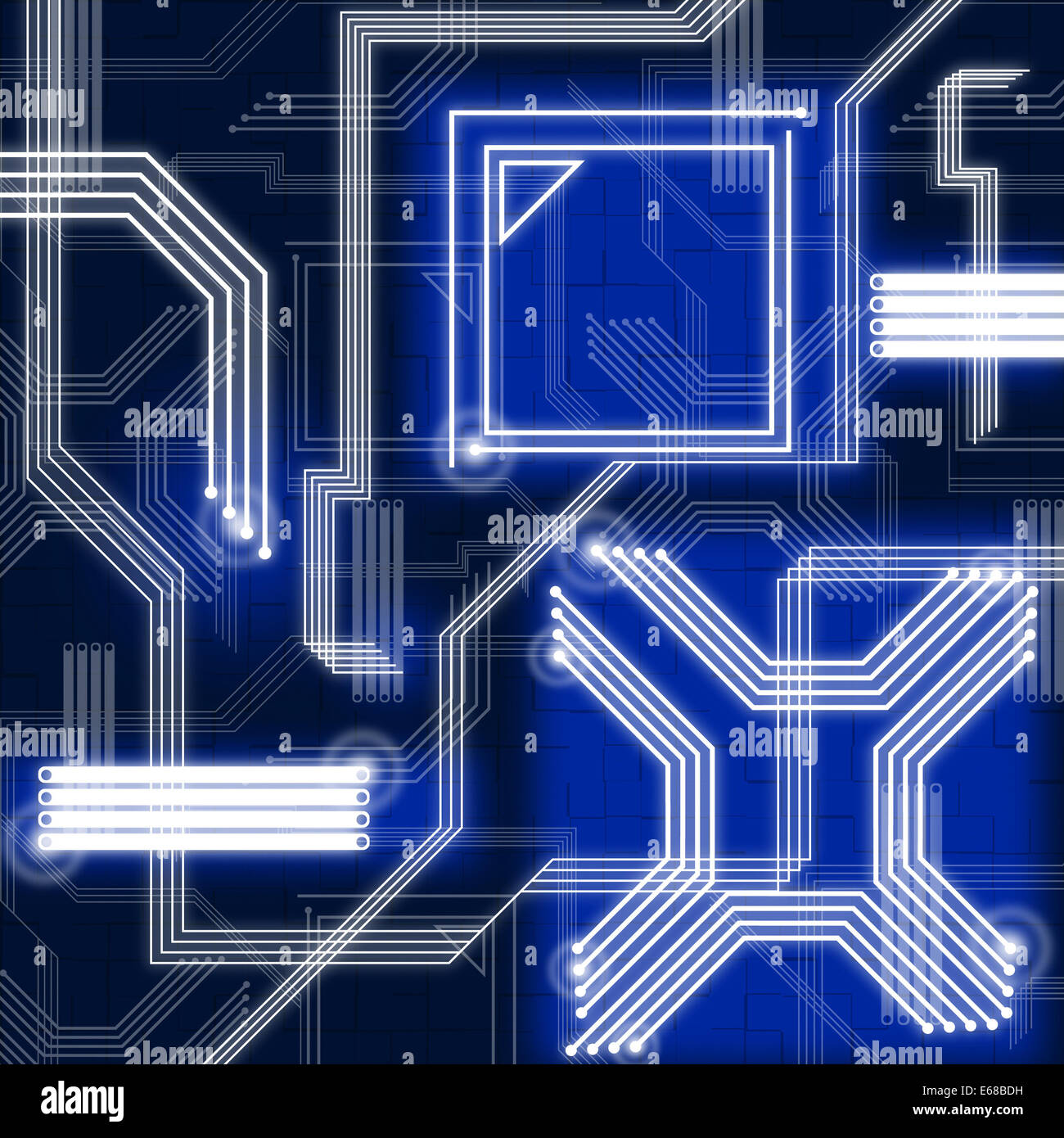 Blue Lines Background Showing Web Connections And Information Stock ...