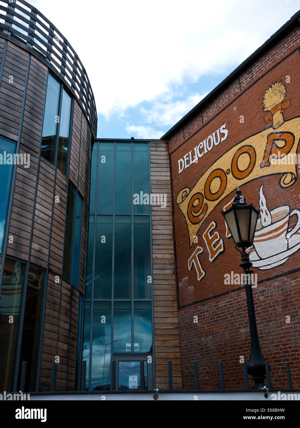 Co-op tea mural on the side of the original store,Toad Lane,Rochdale ...