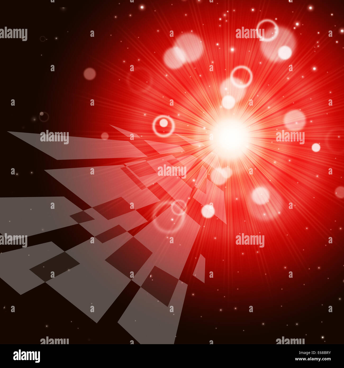 Red Sun Background Meaning Brightness Space And Solar System Stock ...