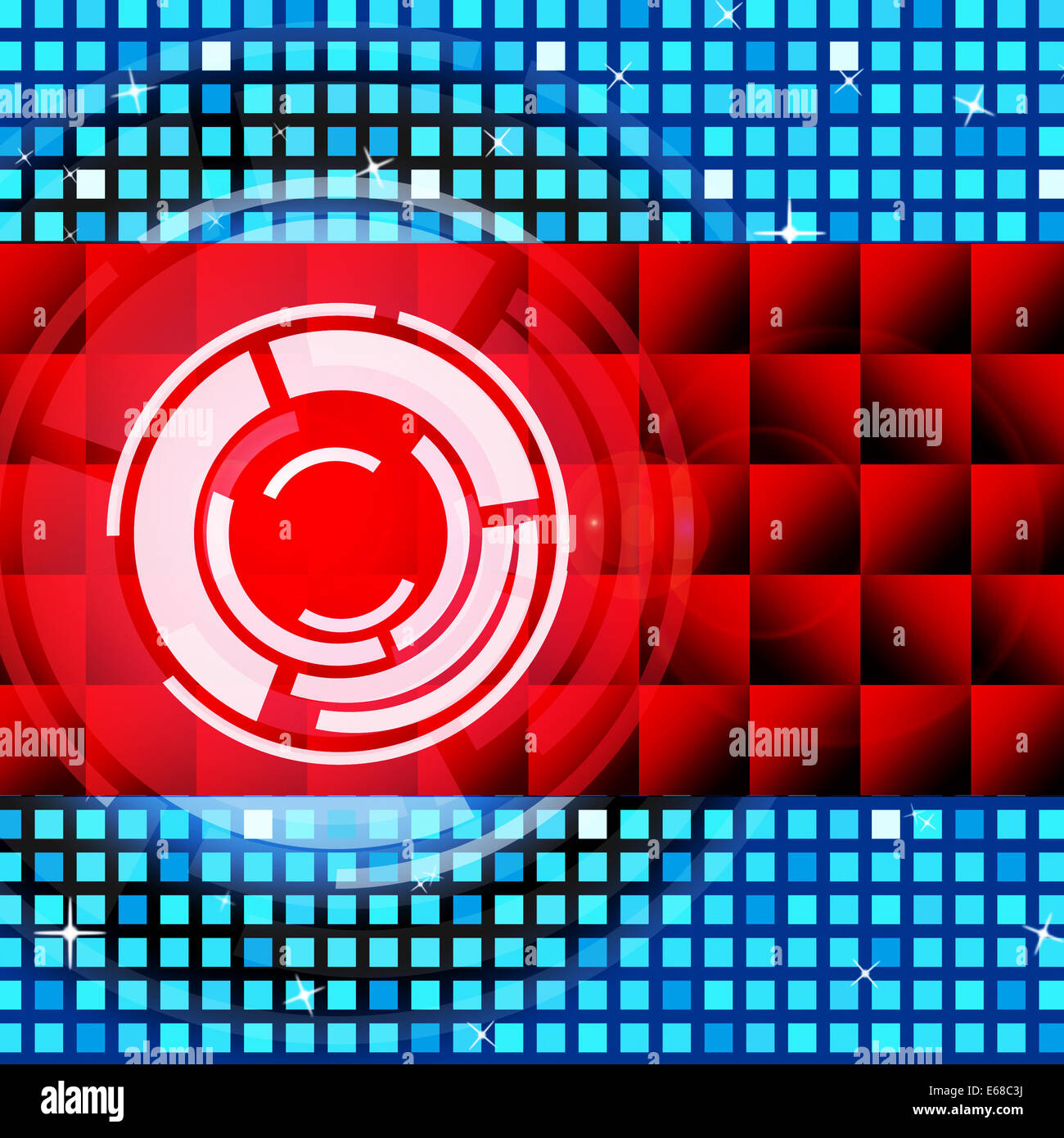 Red Circles Background Meaning Record And LP Disc Stock Photo - Alamy