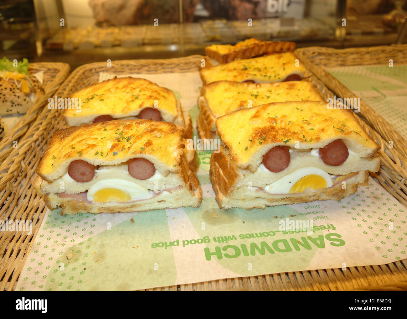 Sandwich, sausage and egg sandwich, Beijing Stock Photo - Alamy