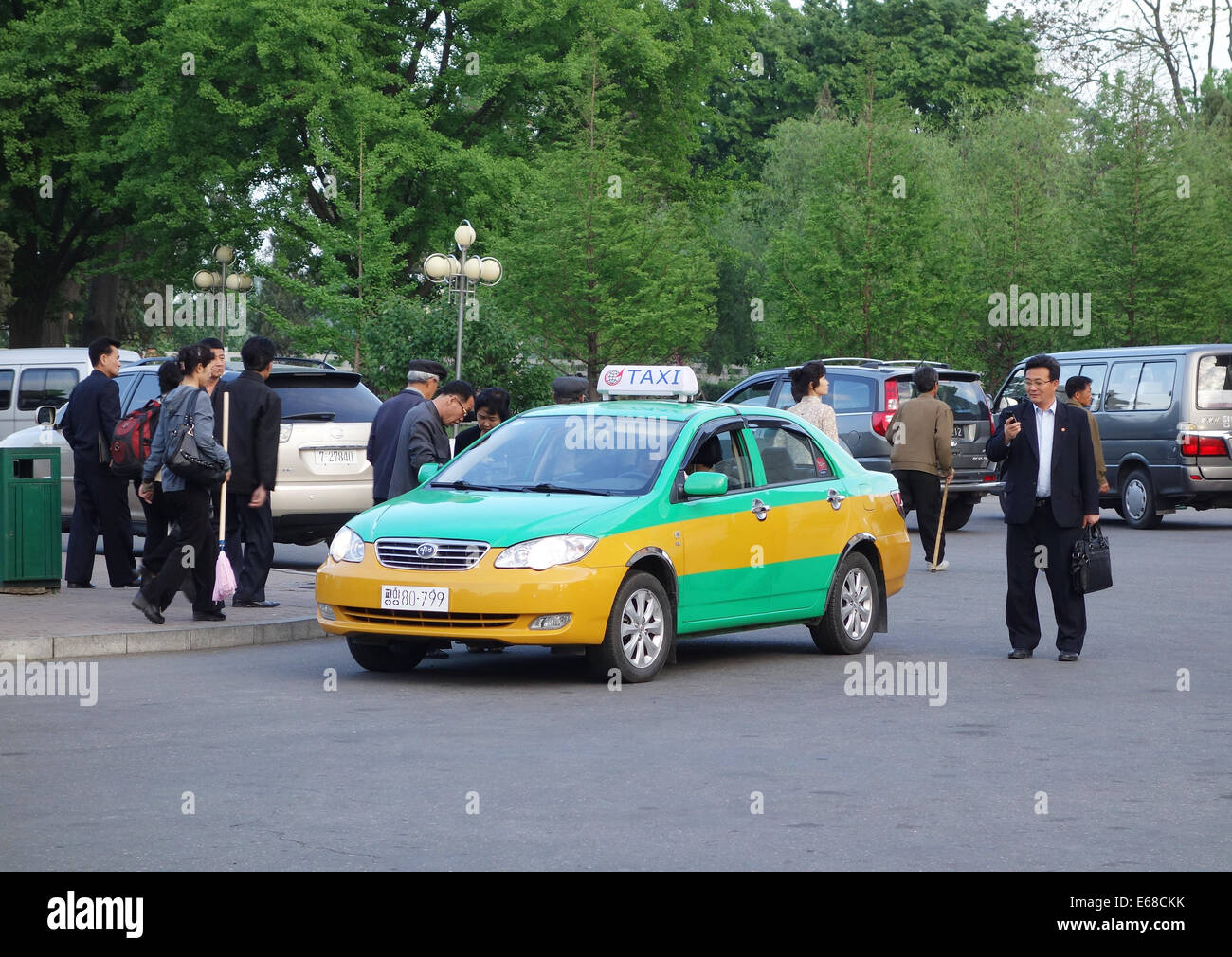 Taxi, Pyongyang, North Korea Stock Photo - Alamy