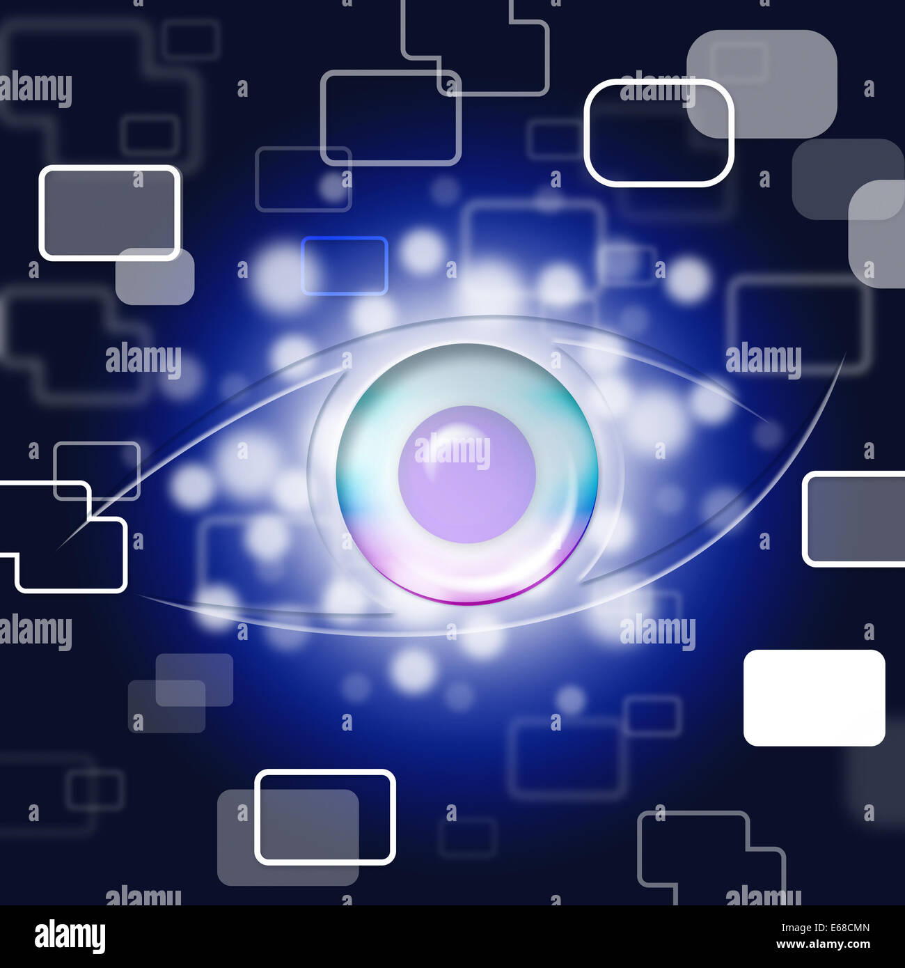 Eye Background Meaning Notice Observe And Seeing Stock Photo - Alamy
