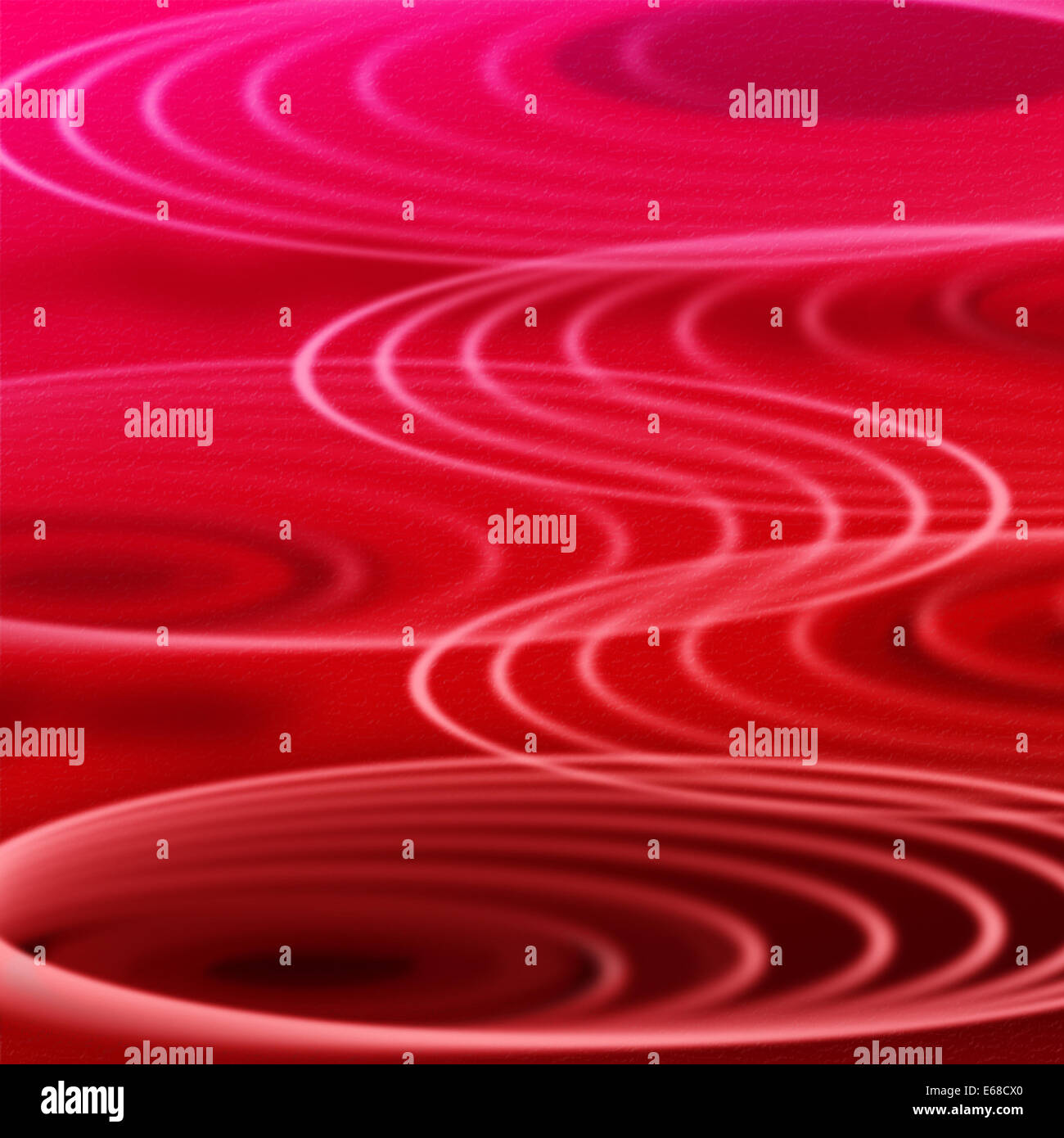 Red Rippling Background Meaning Curvy Lines And Round Stock Photo - Alamy