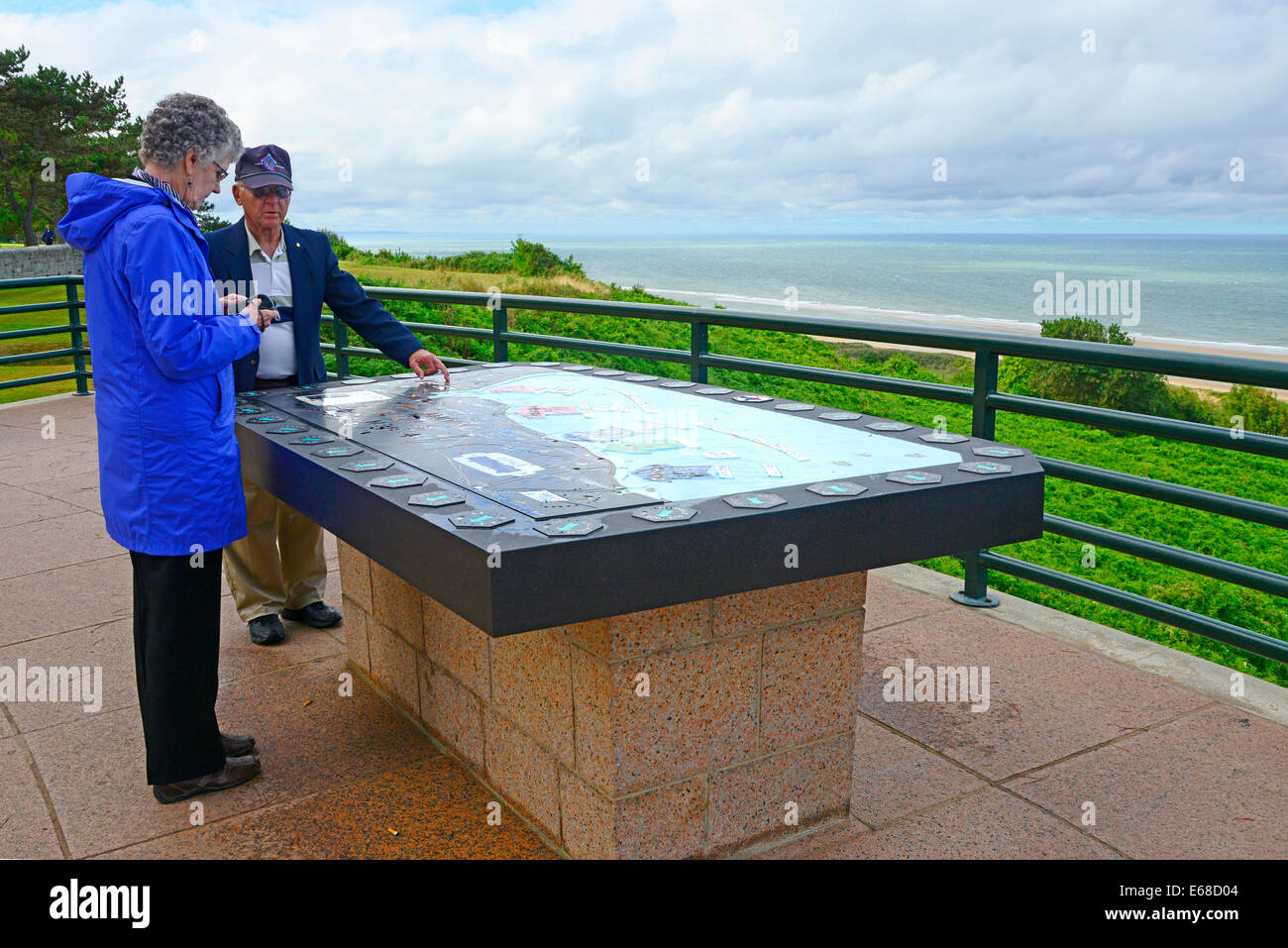 Map Omaha Beach Normandy American Cemetery France Colleville Sur Mer FR ...