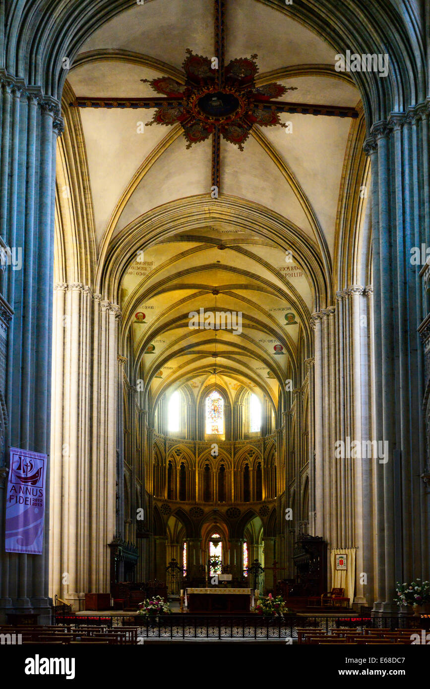 Bayeux Cathedral Catholic Church France Normandy FR Europe Norman ...