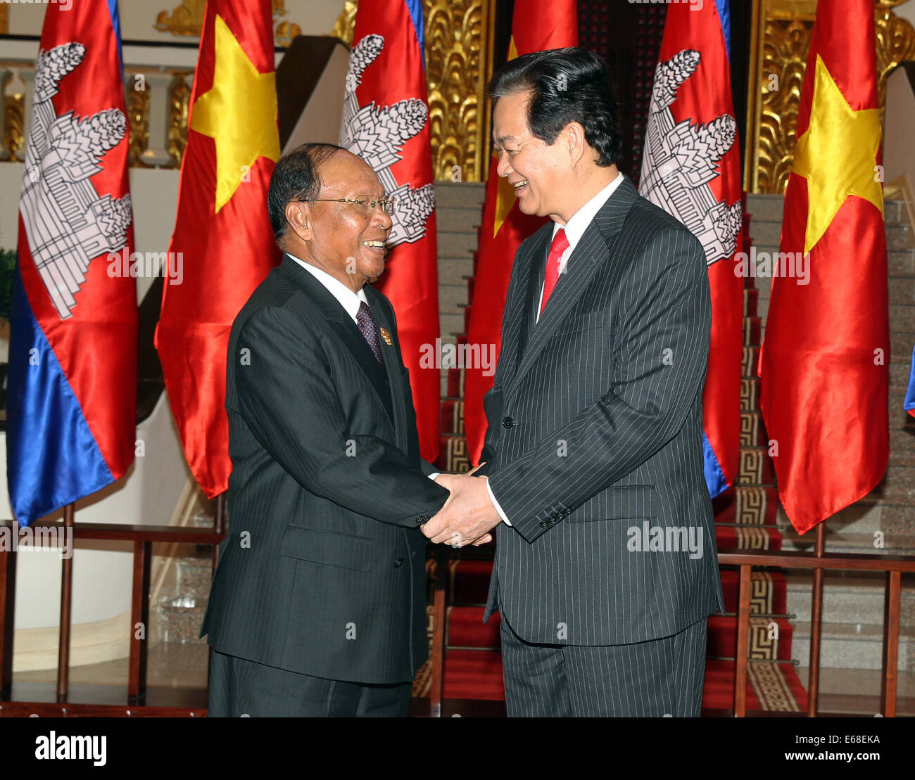 Hanoi, Vietnam. 18th Aug, 2014. Vietnamese Prime Minister Nguyen Tan ...