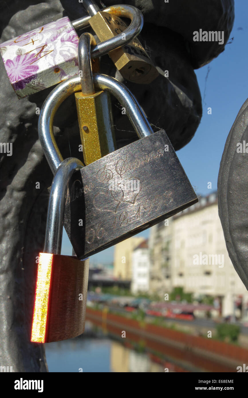 Germany, Berlin, Spree river, bridge with love padlocks Stock Photo - Alamy