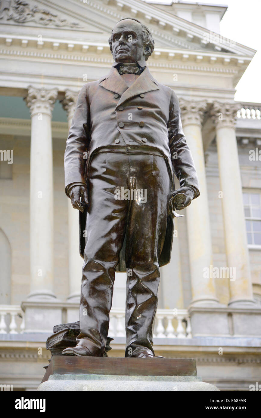 Daniel Webster Statue memorial State Capitol Building Statehouse ...