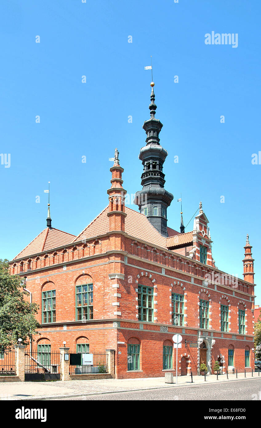 Town Hall of the Old Town in Gdansk (Danzig), Poland, called Ratusz ...