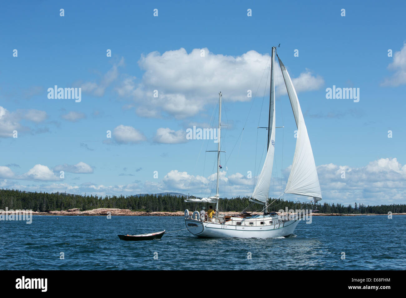 Mount Dessert Island, ME - 9 August 2014. Ketch Dream On, of Friendship ...