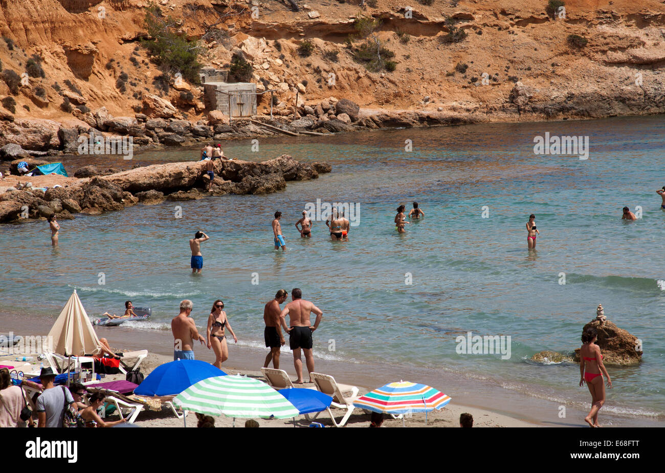 Sa Caleta Beach in Ibiza Stock Photo - Alamy