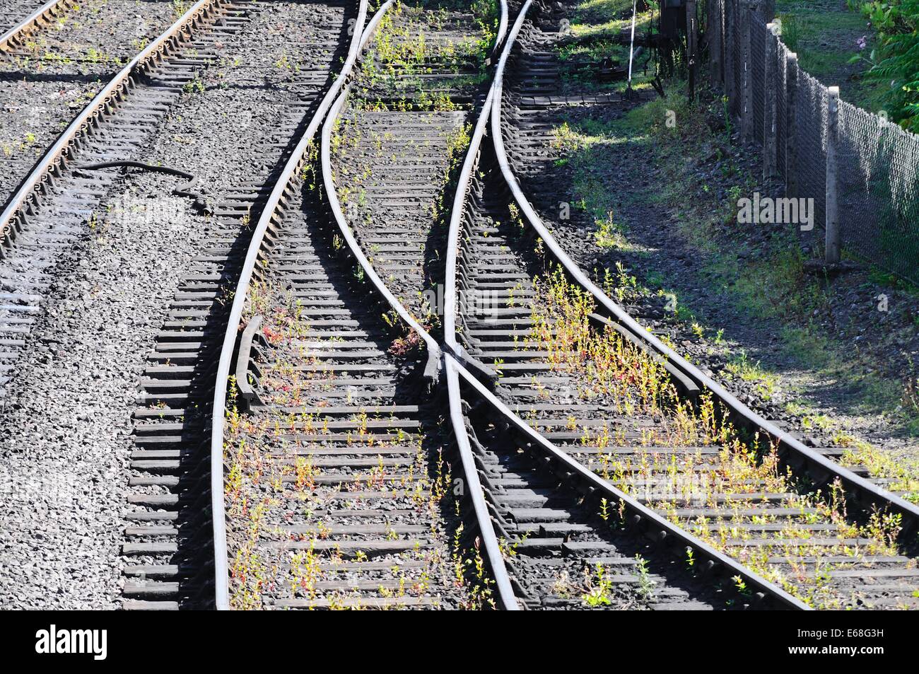 Rail Railway Change Direction High Resolution Stock Photography and ...