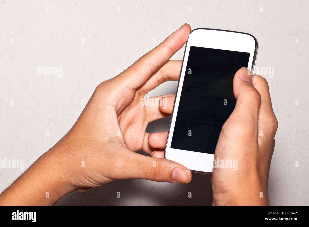 mobile phone in hand Stock Photo - Alamy