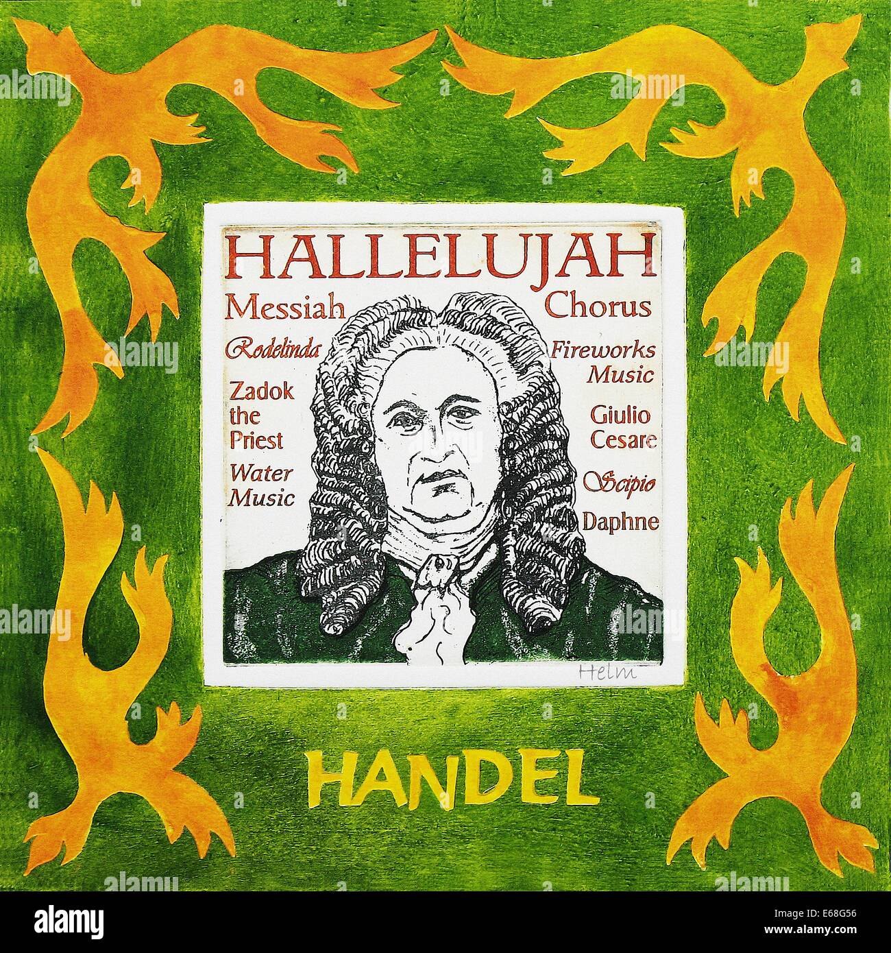 Illustrations art print etching 18th century baroque messiah hi-res ...