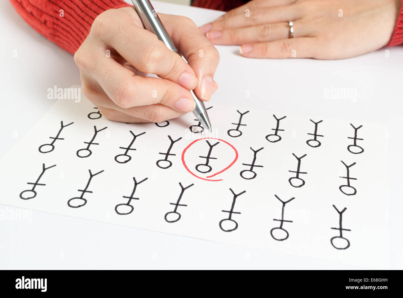 Stickman woman hi-res stock photography and images - Alamy