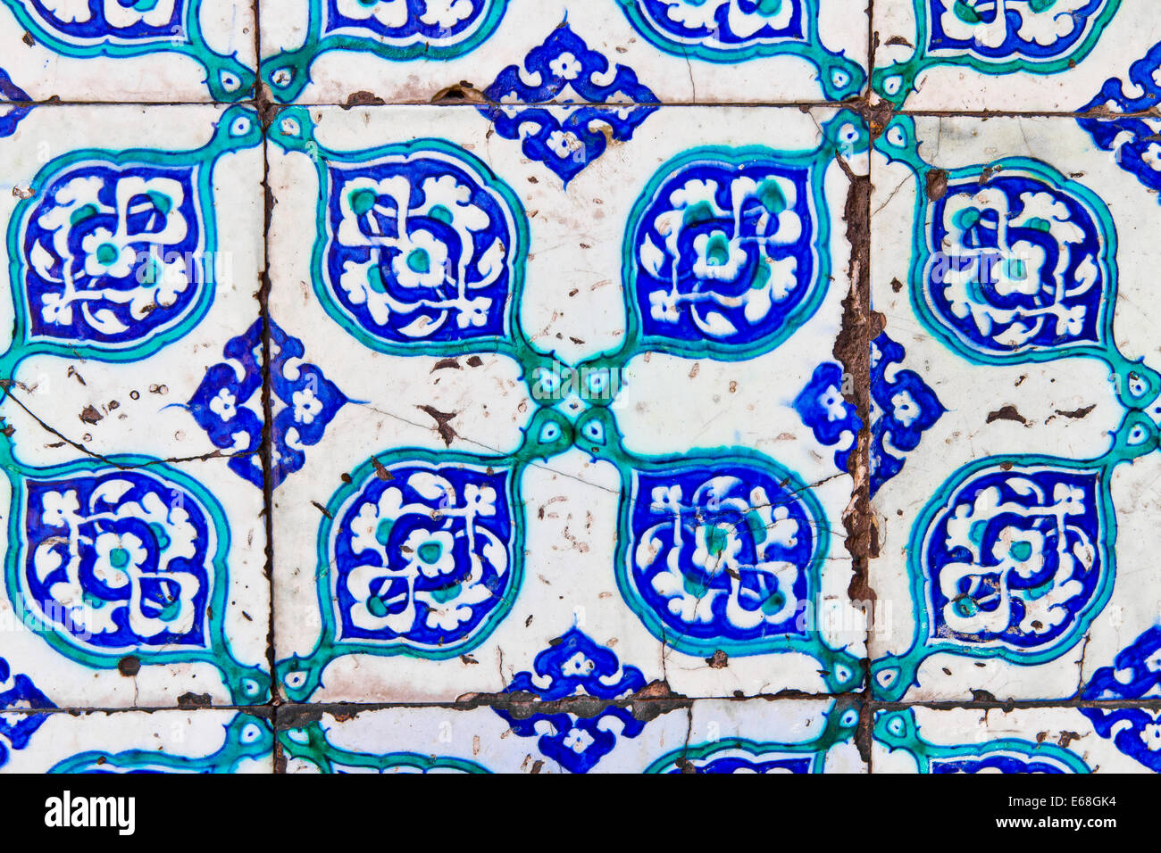 Turkish Blue Tile from Eminonu New Mosque, Istanbul Stock Photo - Alamy