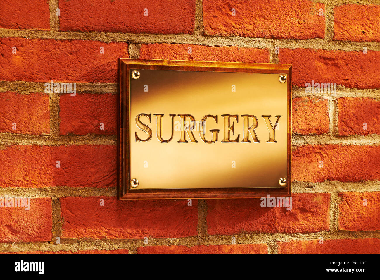 Exterior Surgery Sign Stock Photo - Alamy