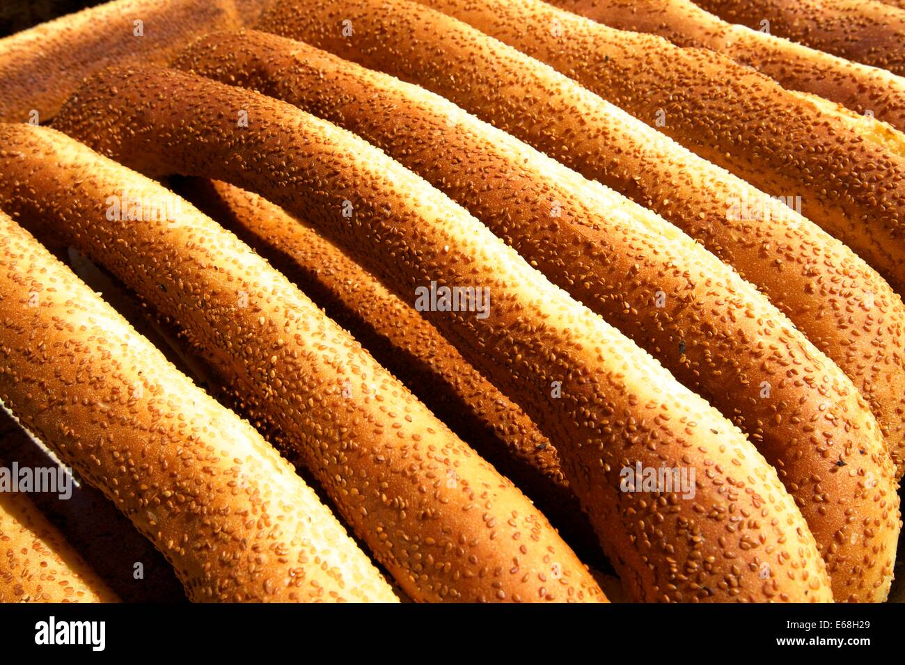 Sesame Bread, Jerusalem, Israel, Middle East Stock Photo - Alamy