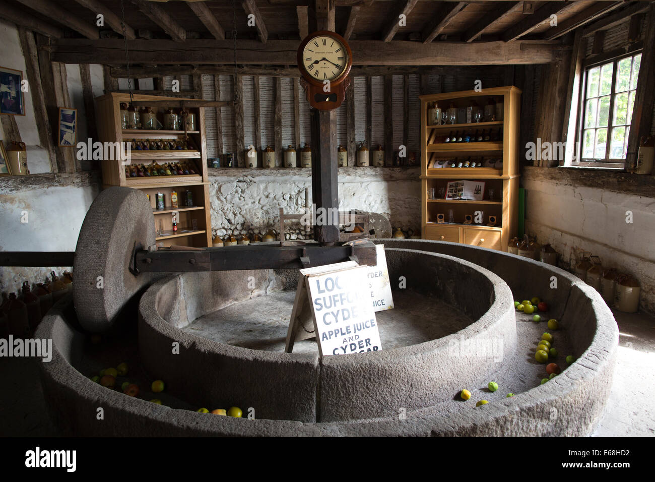 The Cyder House at Aspall Cider Farm which dates back to 1728, Aspall ...